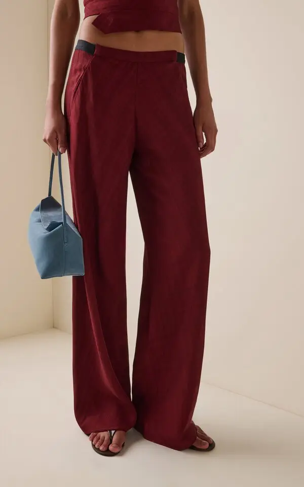 Christopher Esber Atlas Bias Straight Leg Trousers