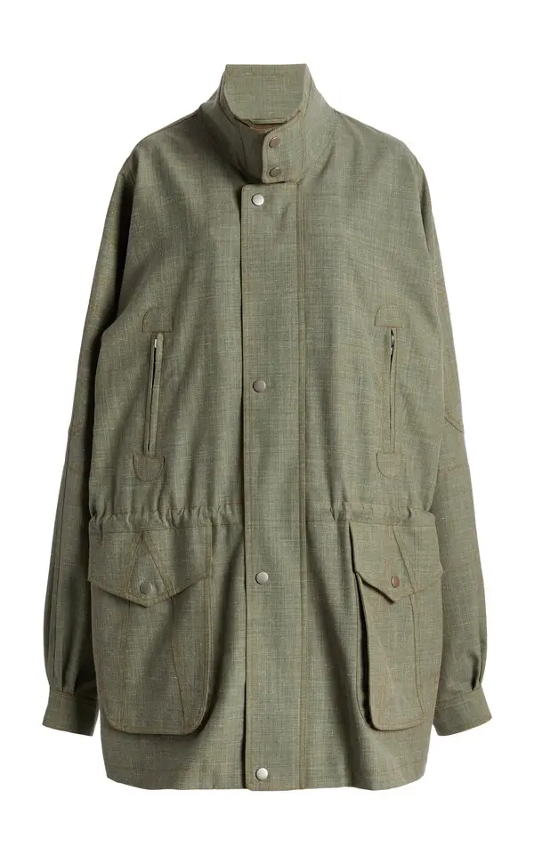 Christopher Esber Hunt Wool-linen Jacket - Grey