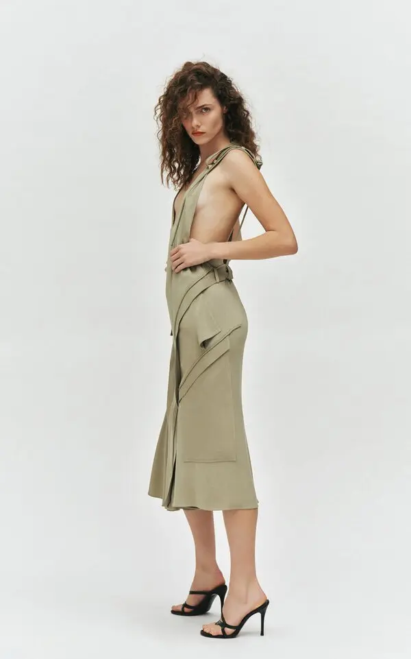 Christopher Esber Utility Belted Maxi Dress