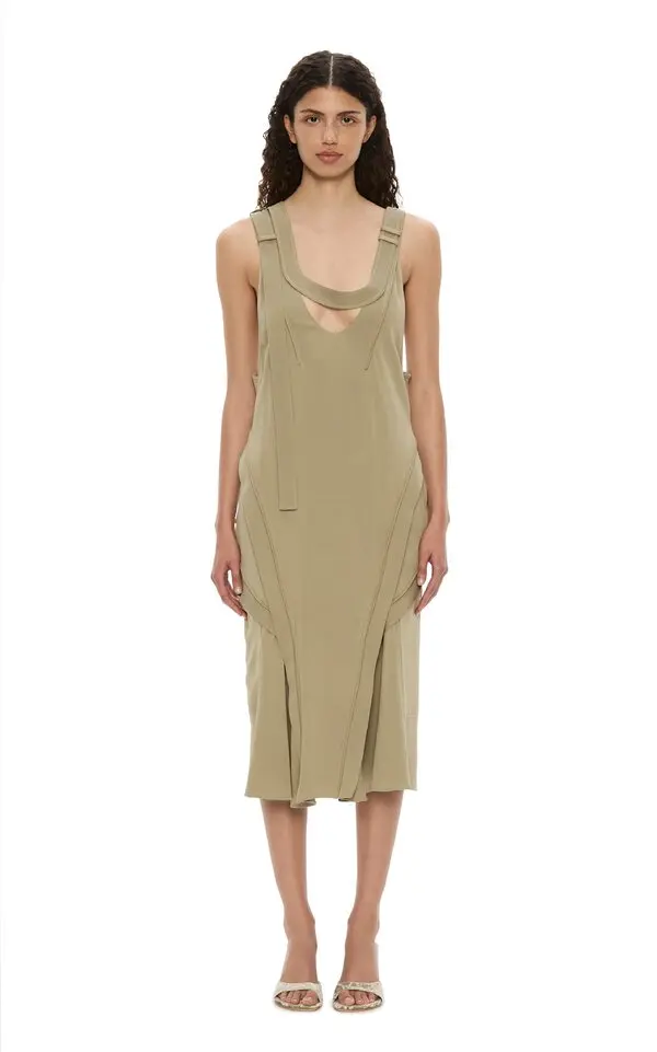 Christopher Esber Utility Belted Maxi Dress