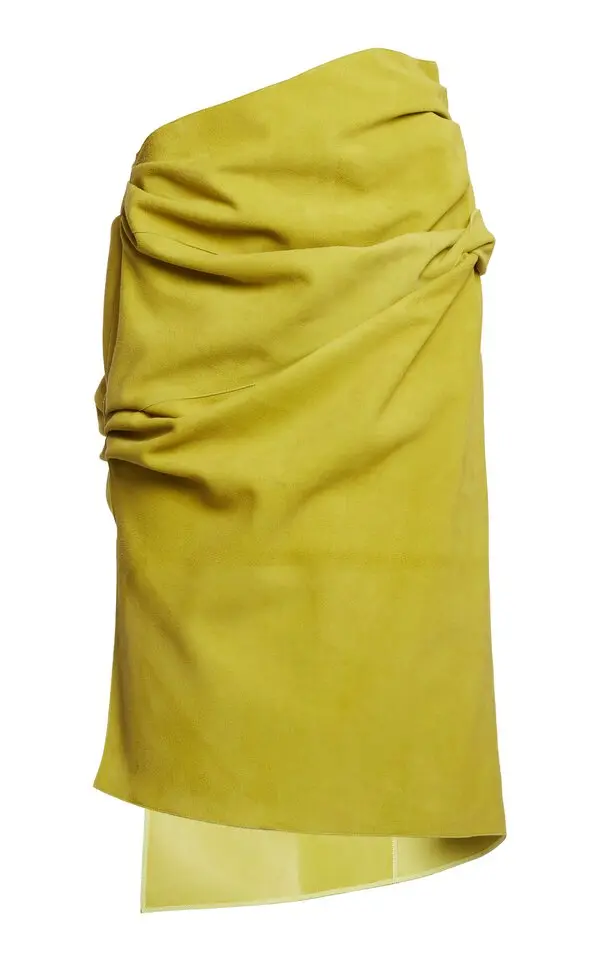 Christopher Esber Marea Suede Midi Skirt