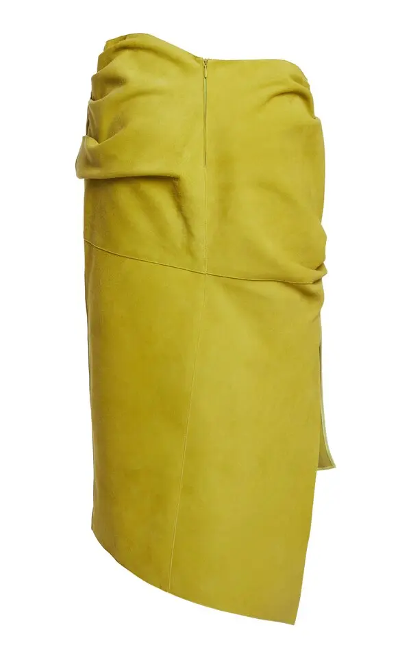 Christopher Esber Marea Suede Midi Skirt