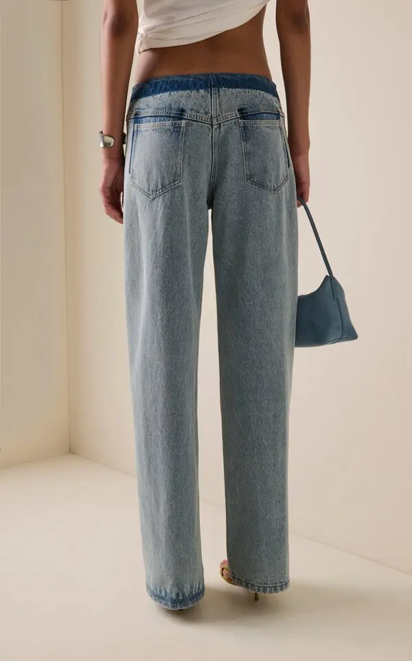 Christopher Esber Troy Deconstruct Suede Jeans