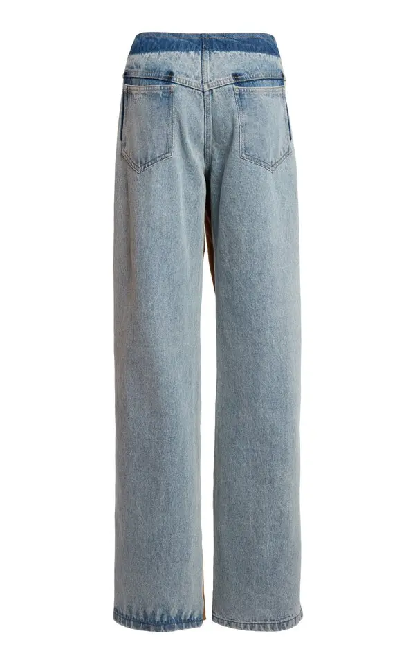 Christopher Esber Troy Deconstruct Suede Jeans