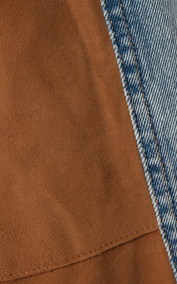Christopher Esber Troy Deconstruct Suede Jeans
