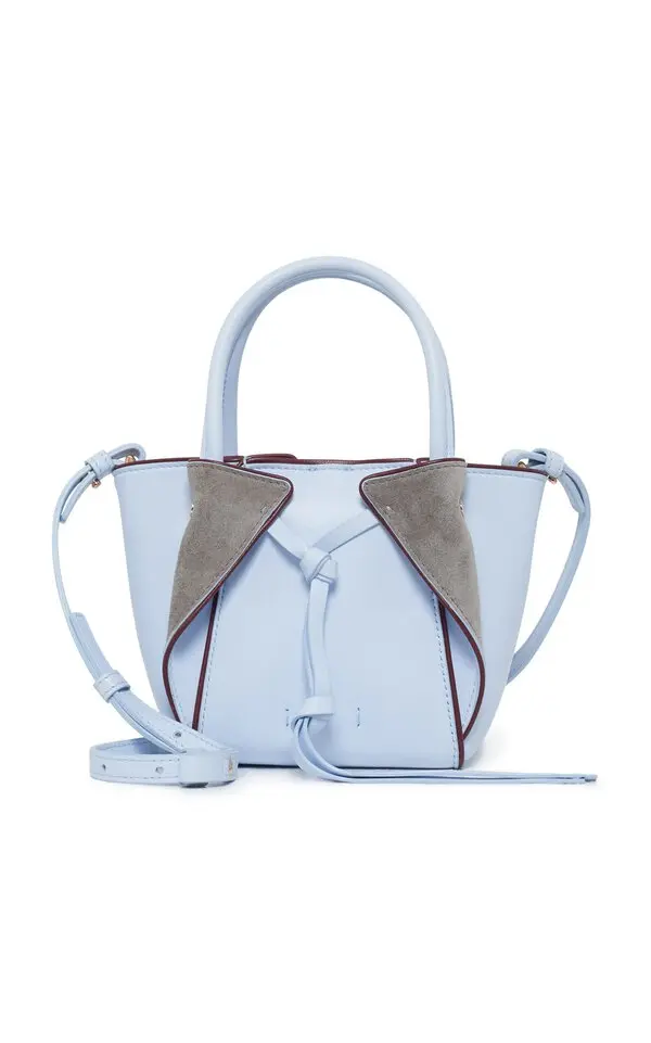 Gabriela Hearst Small Marija Bag With Piping - Light Blue