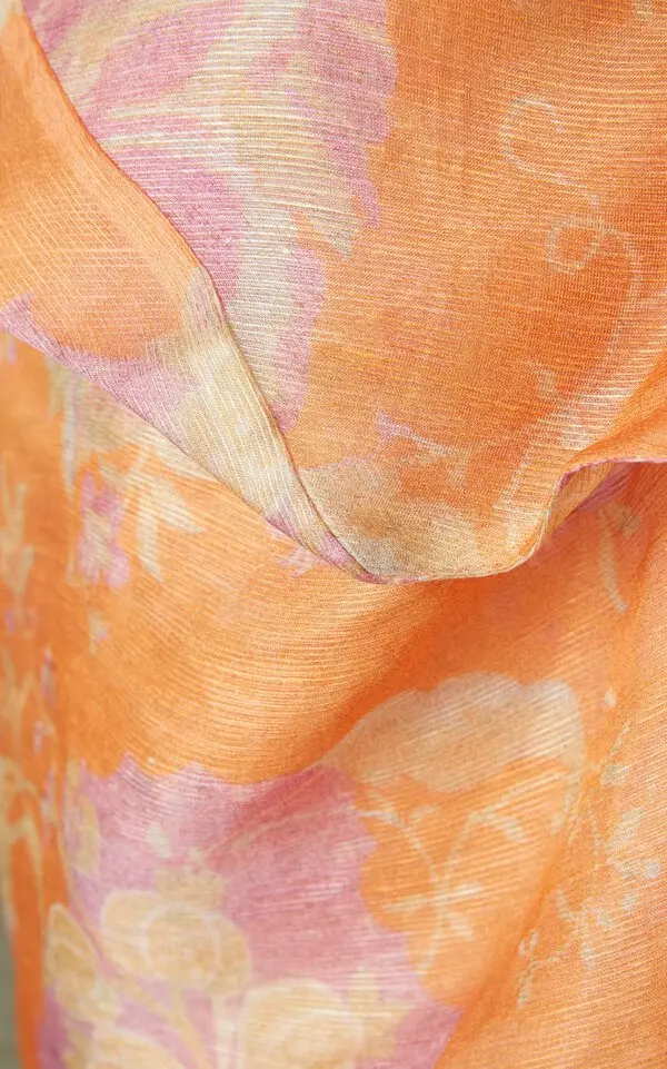 Christopher Esber Cusco Draped Cami Linen-silk Maxi Dress