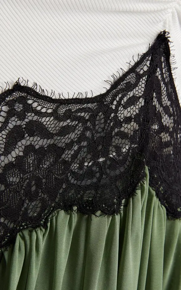 Christopher Esber Open Twist Verner Lace Tank Maxi Dress