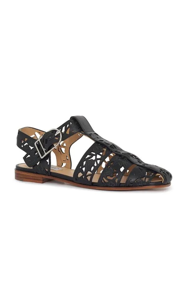Gabriela Hearst Lynn Lace Sandal - Light Blue