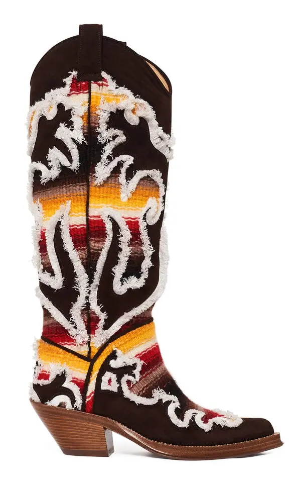 Gabriela Hearst Capitana X Josh Tafoya Boot - Brown