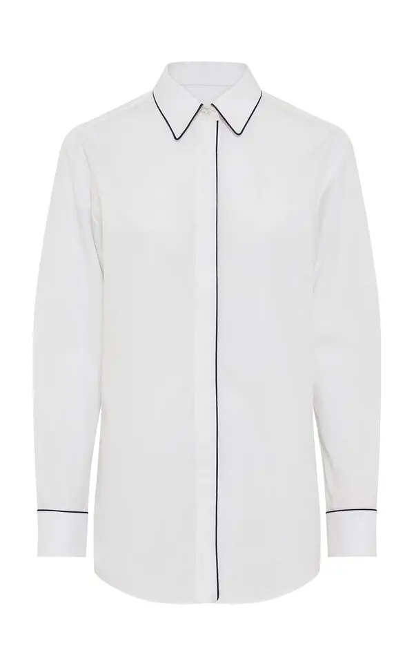 Gabriela Hearst Nacre Cotton Shirt - White