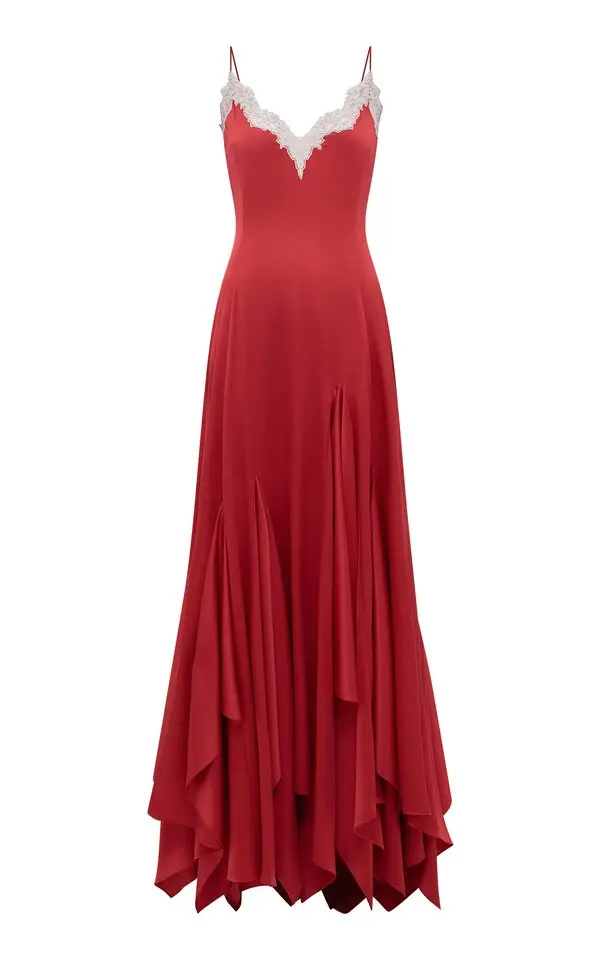 Gabriela Hearst Cinto Silk Maxi Dress - Red