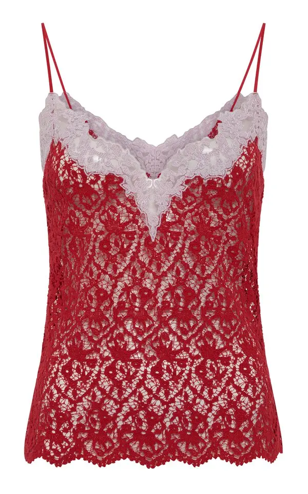 Gabriela Hearst Umbra Cotton Top - Red