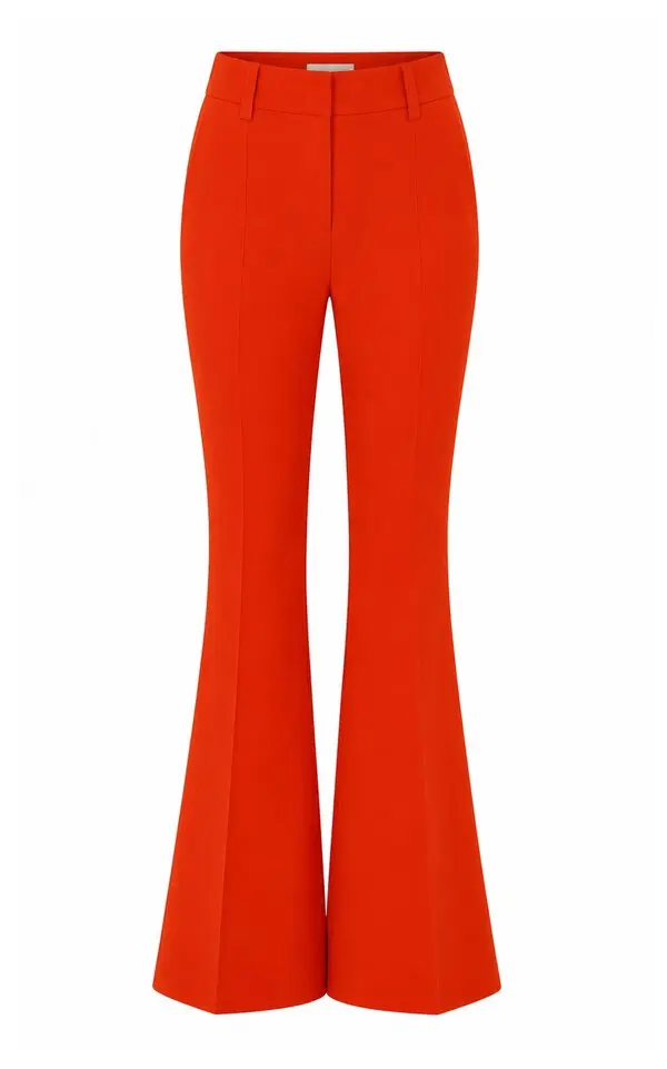 Gabriela Hearst Rhein Wool Flared Pants - Orange