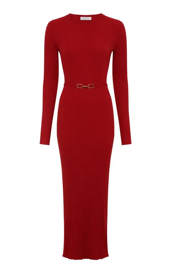 Gabriela Hearst Luisa Wool-silk Maxi Dress - Red