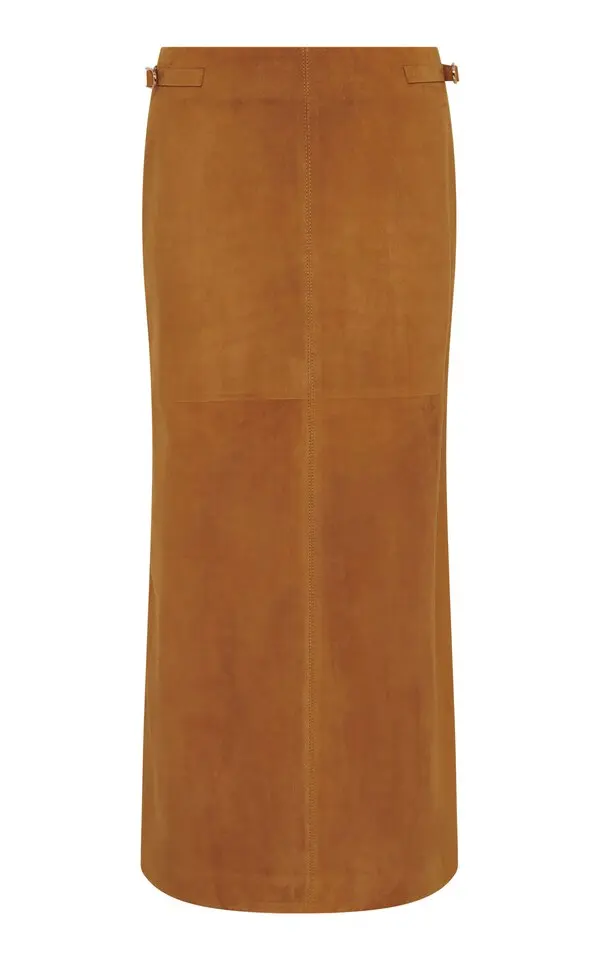 Gabriela Hearst Sere Suede Maxi Skirt