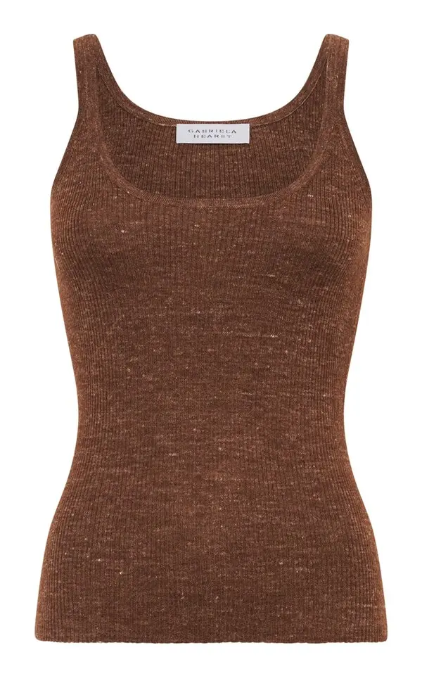 Gabriela Hearst Cinxia Wool-silk Tank Top - Brown