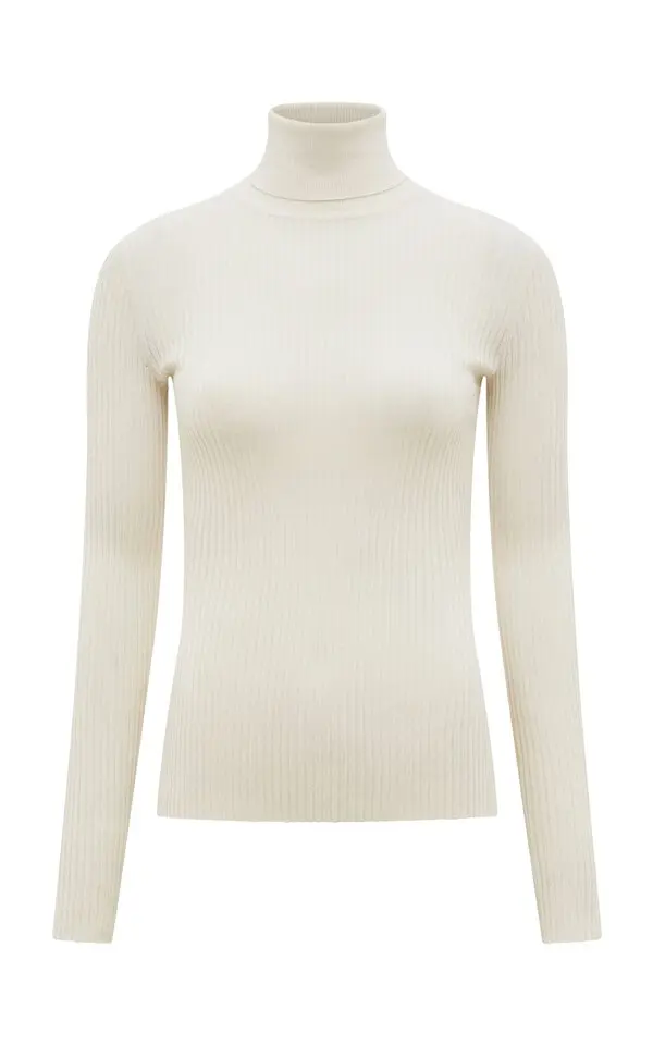 Gabriela Hearst Peppe Wool-silk Turtleneck - Ivory