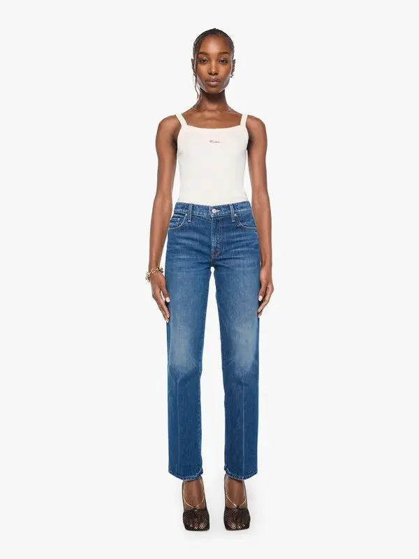 MOTHER The Mid Rise Rambler Skimp Jeans - Blue