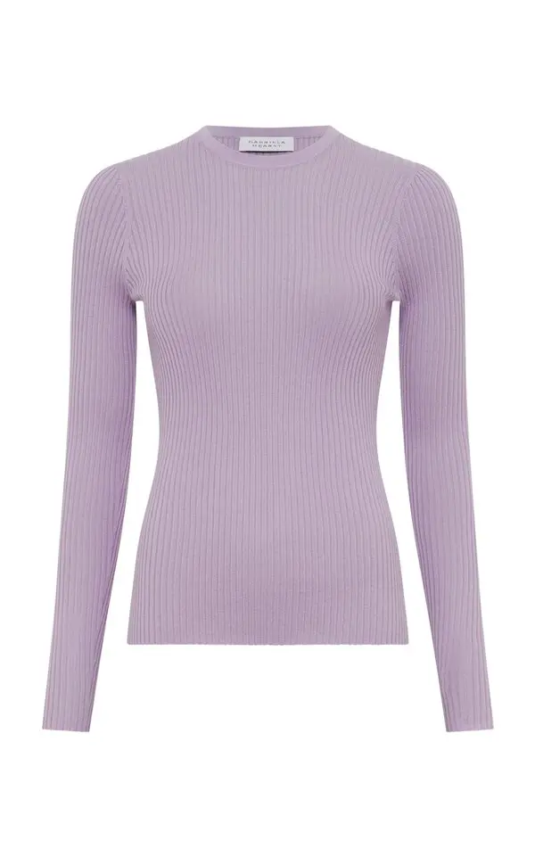 Gabriela Hearst Browning Wool-silk Knit - Purple
