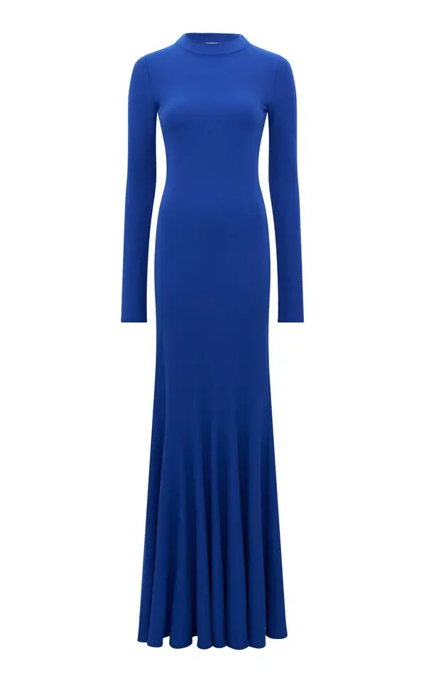 Gabriela Hearst Vigore Wool-cashmere Maxi Dress - Royal Blue