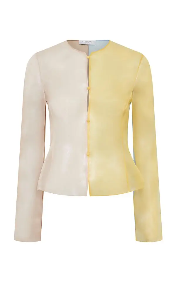 Gabriela Hearst Adauto Color-block Silk Jacket