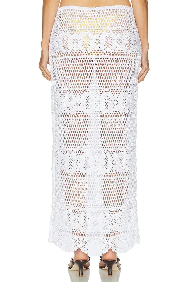 SKIMS Crochet Swim Long Skirt