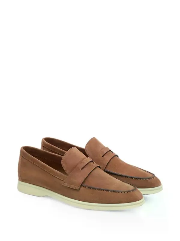 POTAMY Suede Penny Loafers