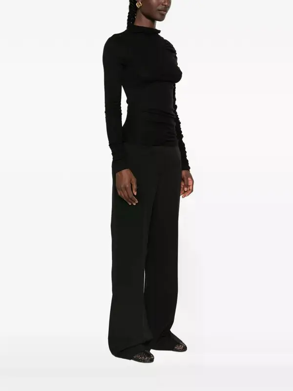 Pinko Ruched Long-sleeve Top