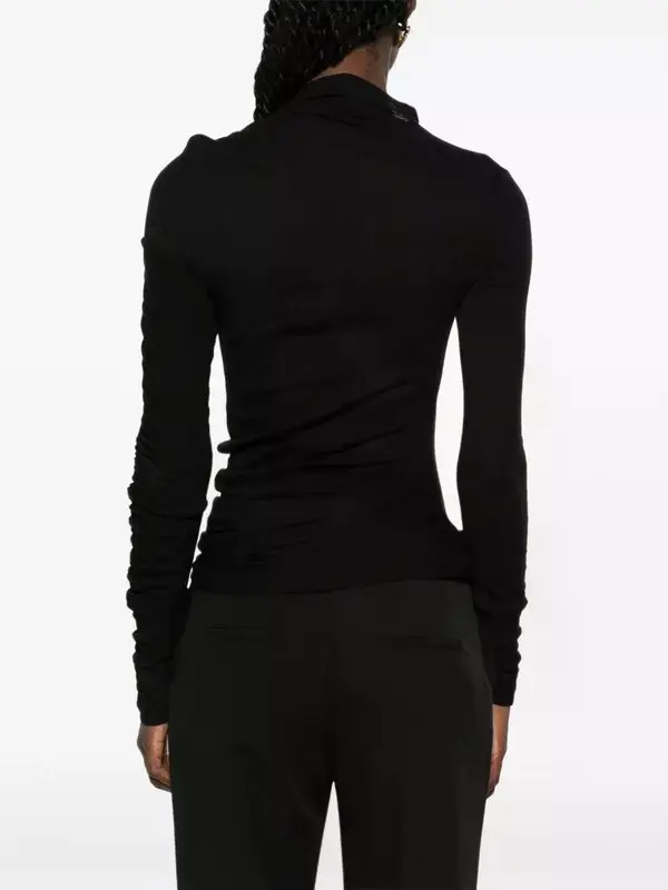 Pinko Ruched Long-sleeve Top