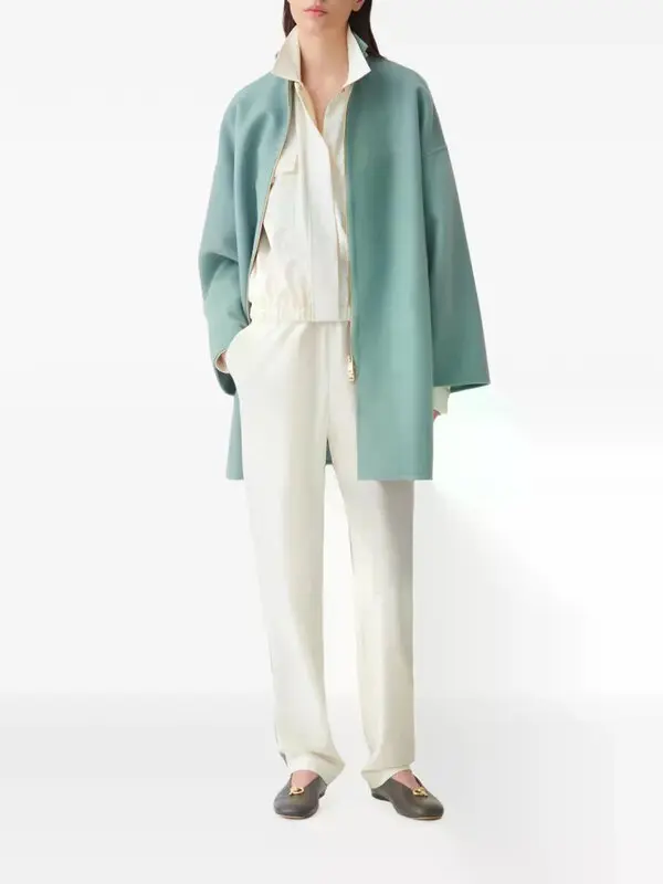 Fabiana Filippi Elasticated-hem Flap-pocket Bomber Jacket