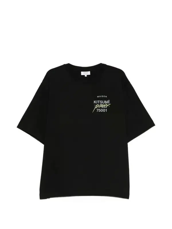 Maison Kitsuné Logo-print Fox-motif T-shirt