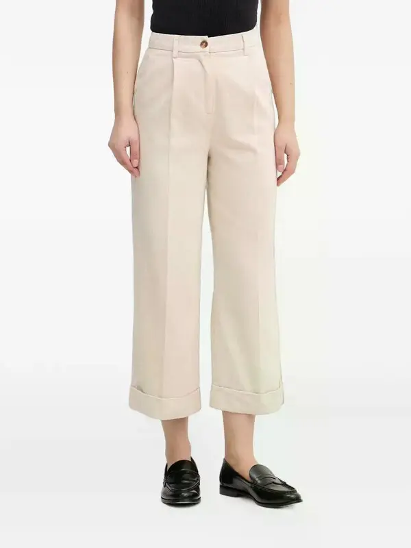 BENETTON Pleated Turn-up Trousers