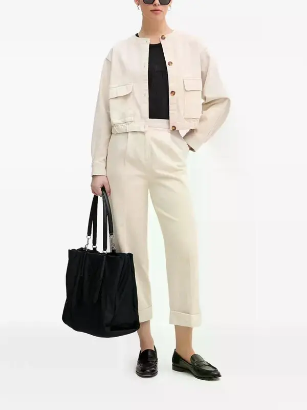 BENETTON Pleated Turn-up Trousers