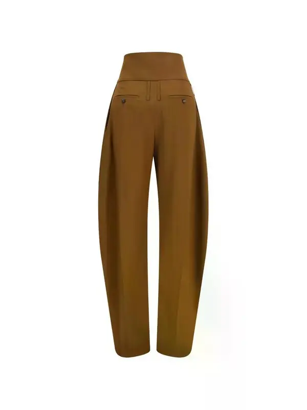 FERRAGAMO High-waisted Pleated Trousers