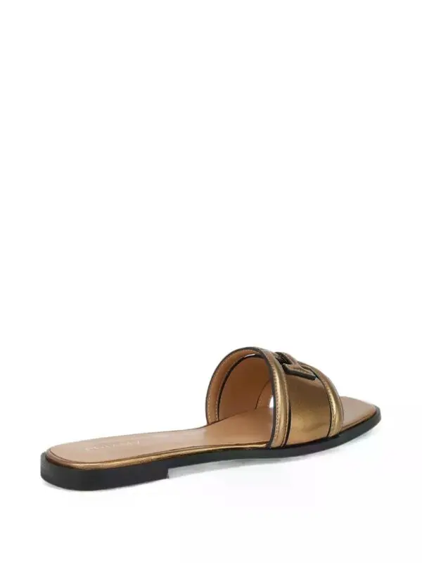 POTAMY Sabo Logo-plaque Leather Sandals