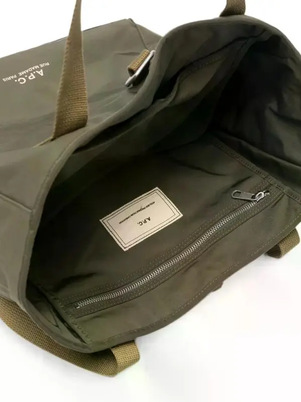 A.p.c. Logo Detail Buckle-strap Shoulder Bag - Green