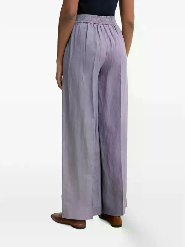 BENETTON Wide-leg Linen Trousers