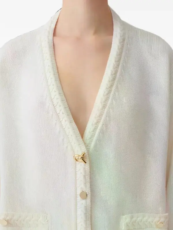 Fabiana Filippi Braid-trimmed V-neck Cardigan