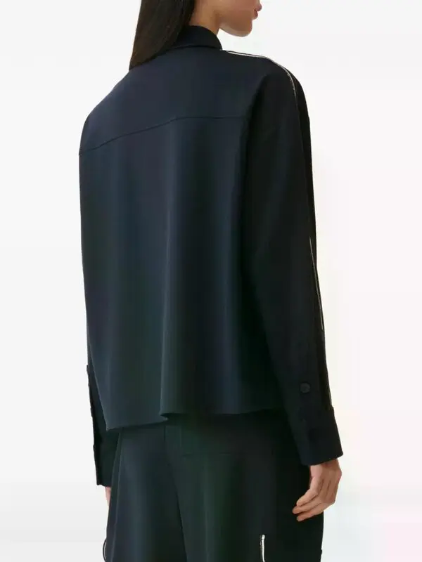 Fabiana Filippi Bead-embellished Drop-shoulder Jacket