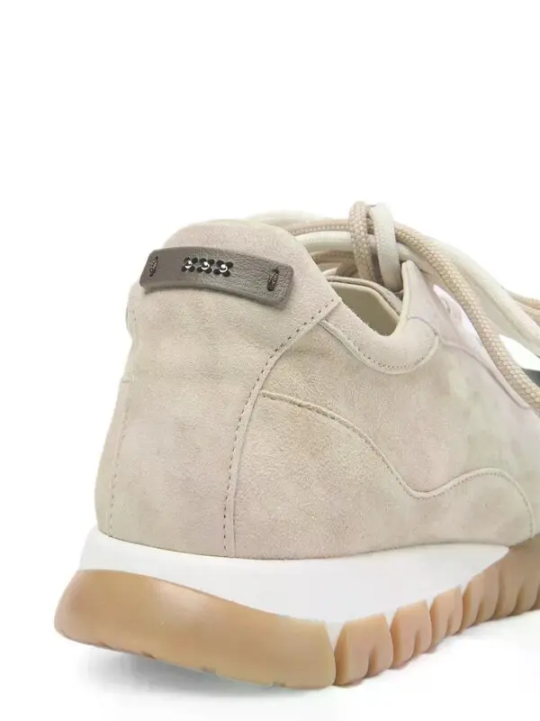 Peserico Panelled Suede Sneakers