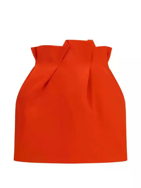 Magda Butrym Pleated Silk Mini Skirt