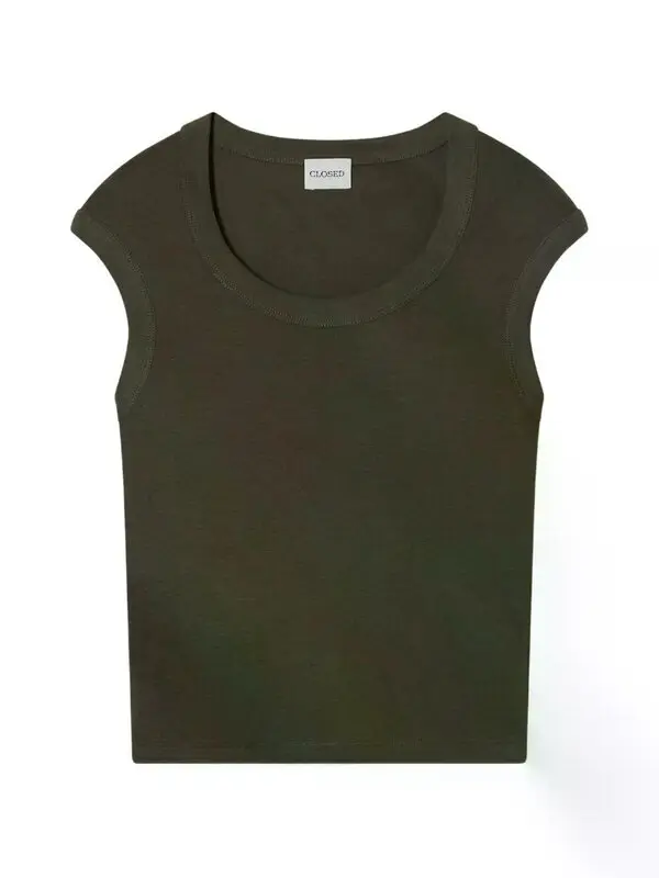 Closed Cap-sleeve T-shirt
