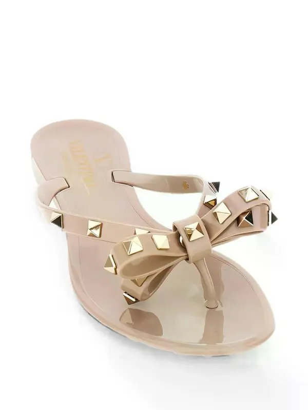 Valentino Garavani Rockstud Bow-detail Slides