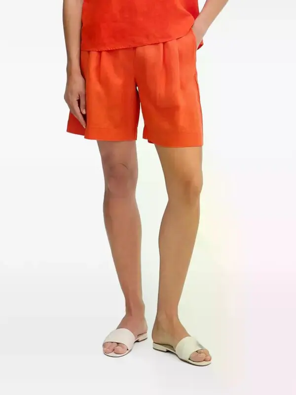 BENETTON Pleated High-waisted Shorts