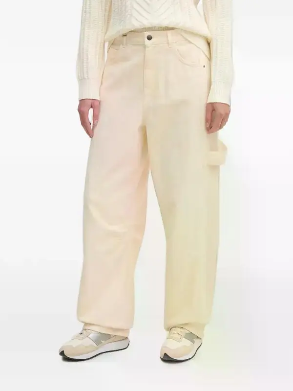 BENETTON Hammer-loop Wide-leg Jeans - Neutrals
