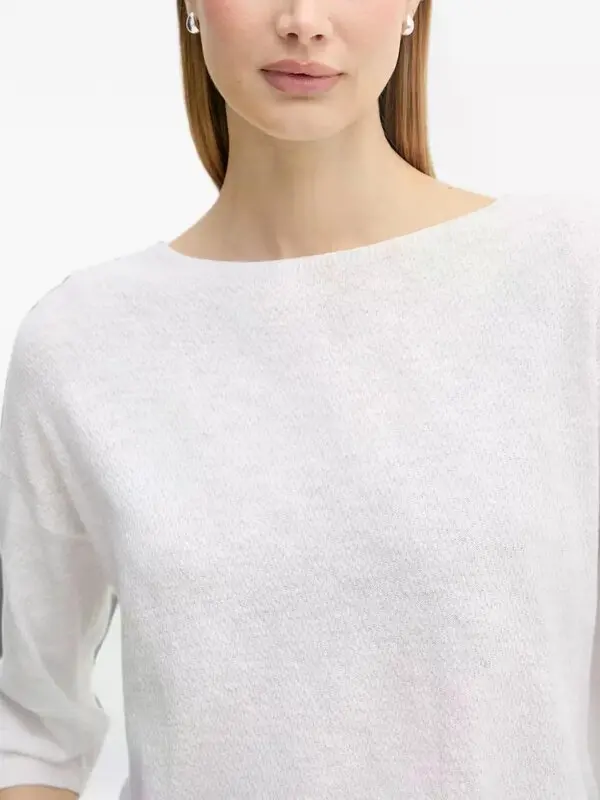 BENETTON Boat-neck Dropped-shoulder Sweater