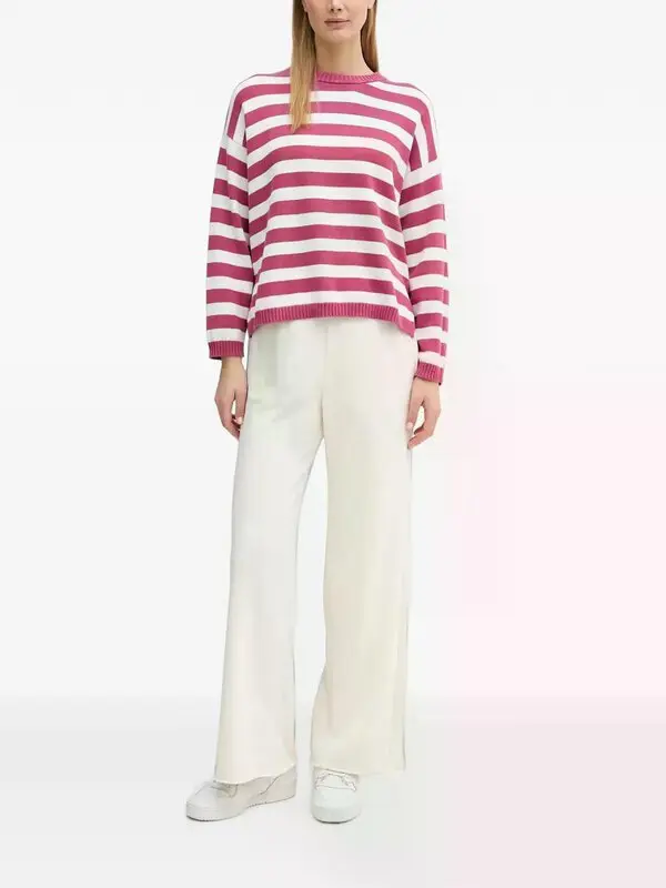 BENETTON Striped Side-slit Sweater
