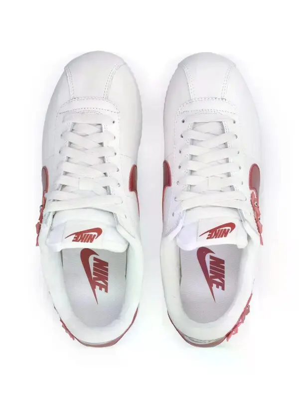Nike Cortez Floral-appliqué Leather Sneakers