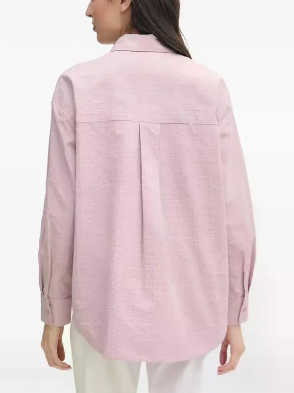 BENETTON Seersucker Long-sleeve Shirt